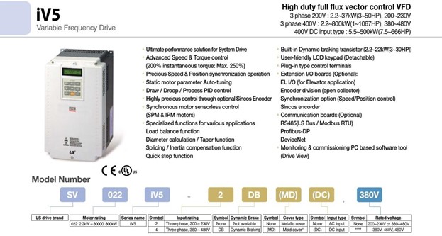 لیست قیمت خرید اینورتر درایو LS ال اس ارزان ارسال فوری